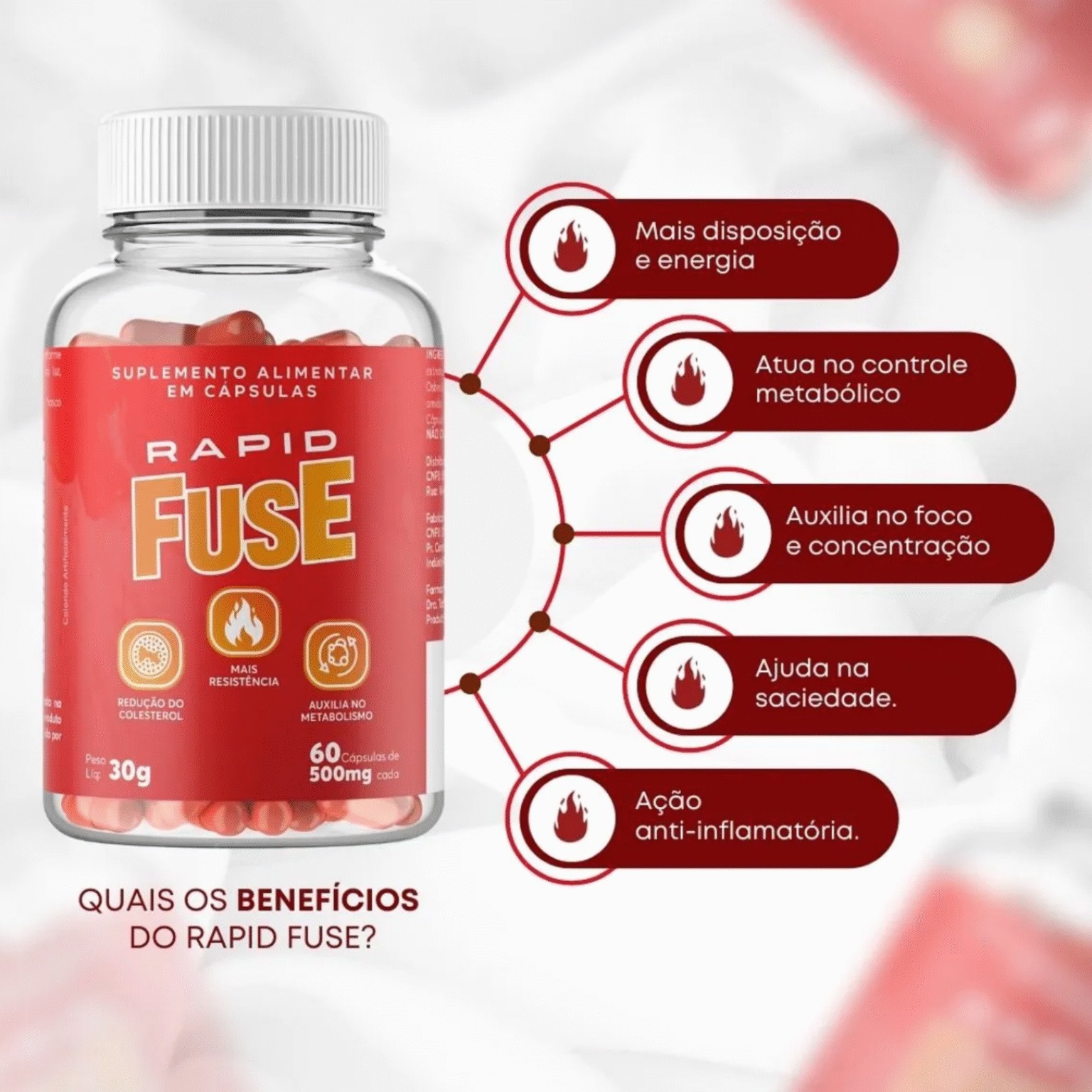 Rapid Fuse | 60 Cápsulas – Fuse Labs – HD suplementos